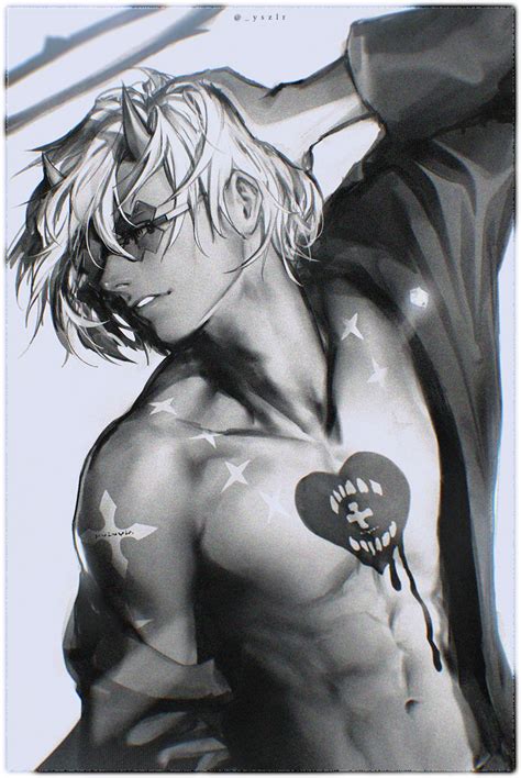 Happy Chaos Guilty Gear Guilty Gear Strive Highres 1boy Abs Arm