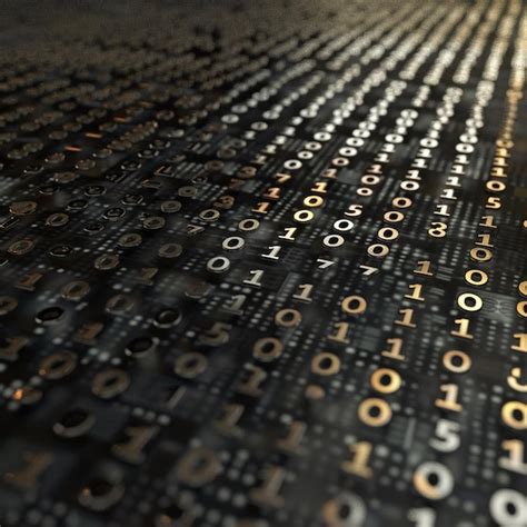 01 Ou Código Binário Número Padrão Textura No Computador Imagem Premium Gerada Com Ia