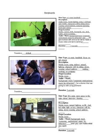 Storyboard Cinematography Doc