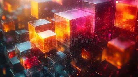 Colorful Abstract Representation Of Quantum Computing Concepts