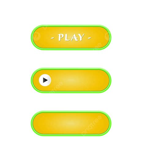 Conjunto De Selección De Navegación De Plantilla De Botón Ovalado