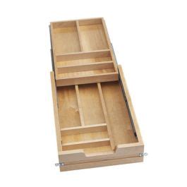 Rev A Shelf 4WTCD Wood 2 Tier Cutlery Drawer With BLUMOTION Soft Close Slide 6 Compartment 21