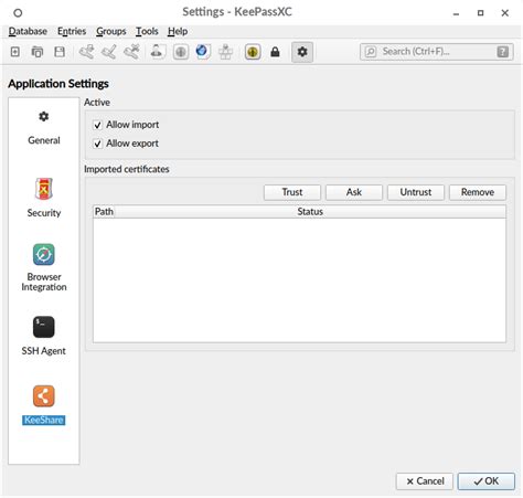 What Is Keeshare · Issue 2999 · Keepassxrebootkeepassxc · Github
