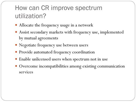 Ppt Spectrum Sensing And Allocation Techniques For Cognitive Radios