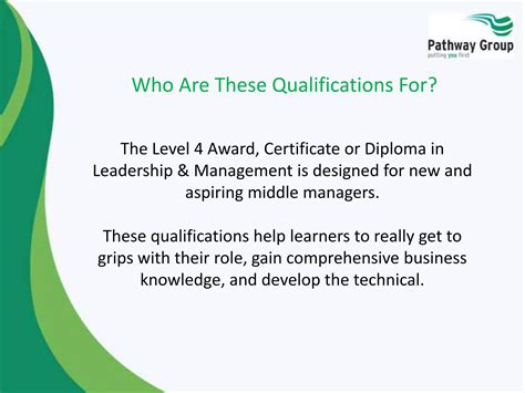 Leadership And Management Ilm Level 4 Diploma Ppt