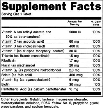 Dietary Supplement Facts And Label Review Naturpro Scientific