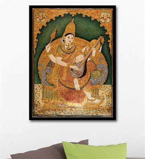 Buy Multicolour Canvas Annapoorna Devi Digital Art Print By Tallenge Online Spiritual Art