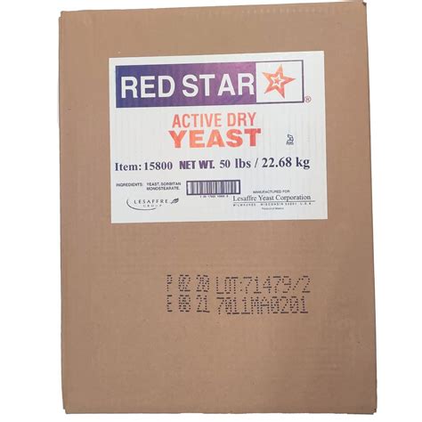 Red Star Yeast Chart