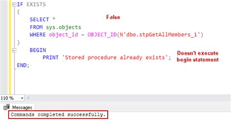 Overview Of The T Sql If Exists Statement In A Sql Server Database