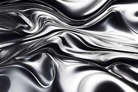 Black Liquid Metal Wallpaper