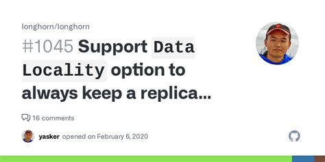 Support `data Locality` Option To Always Keep A Replica Local To The Engine · Issue 1045