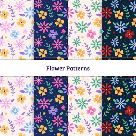 Premium Vector Flower Patterns