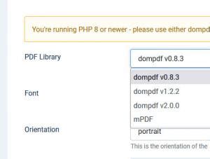 Dompdf And Php Errors