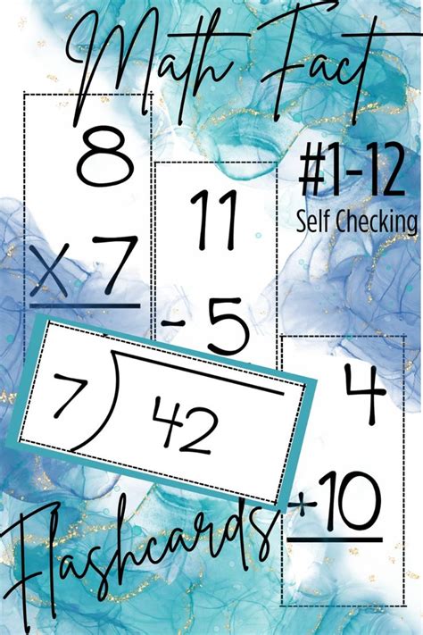 Math Flashcards Addition Subtraction Multiplication And Division