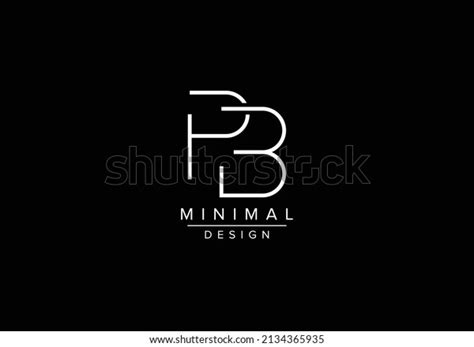 Initials Alphabet Letters Pb Bp Monogram Stock Vector Royalty Free 2134365935 Shutterstock