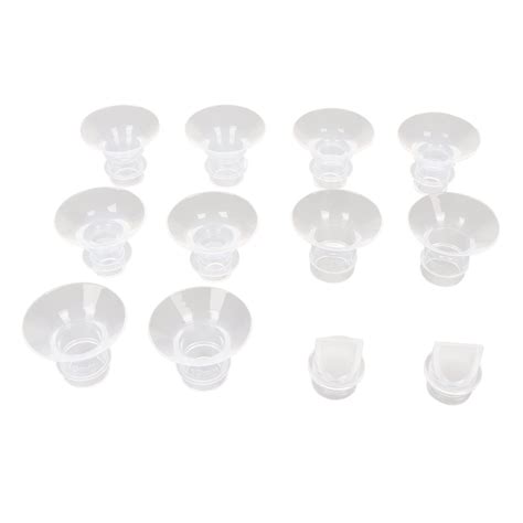 10pcs Breast Pump Flange Inserts Wearable Breast Pump Silicone Flange