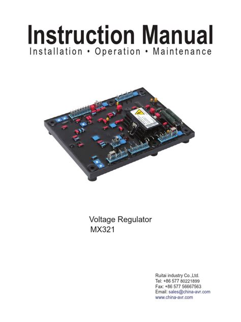 Mx 321 Pdf Rectifier Electric Generator