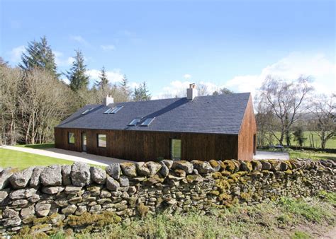 A449 Converts Scottish Cottage Into Writers Home With Scorched Larch