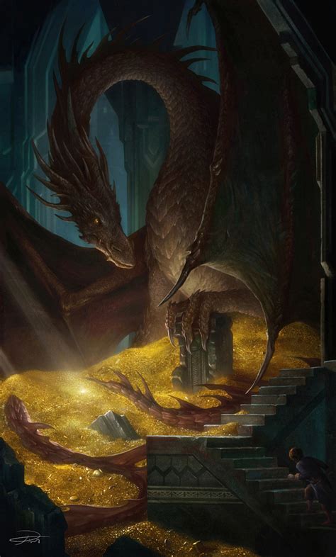 Bilbo Baggins And Smaug Fan Art Bilbo Baggins And Smaug Fan Art