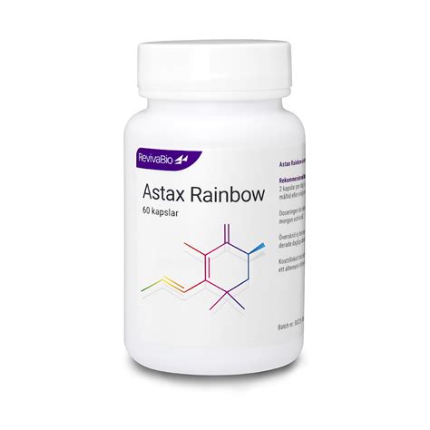 Astax Rainbow 60 Kapslar Astaxantin Revivabio Ab
