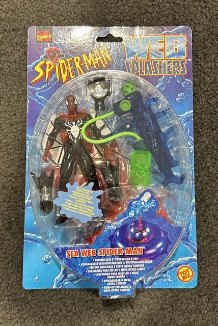 Marvel Spider Man Web Splashers Sea Web Spider Man Figure Toy Biz