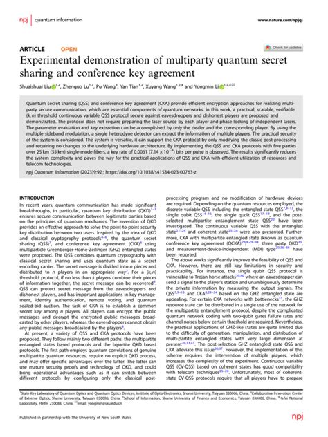 Experimental Demonstration Of Multiparty Quantum Secret Sharing And