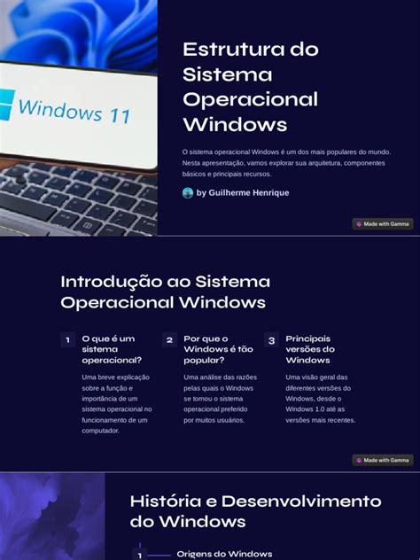 Estrutura Do Sistema Operacional Windows Pdf Sistema Operacional Microsoft Windows