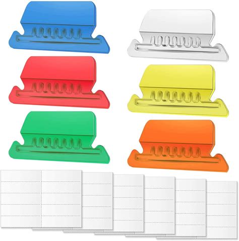 Buy AIEX Inch Sets Hanging File Tabs And Inserts Colorful File