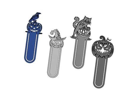 🎃 Halloween Bookmark Set・ Stl File For 3d Printing・cults