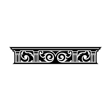 Intricate Classical Border Elegant Ornamentation 67541810 Vector Art