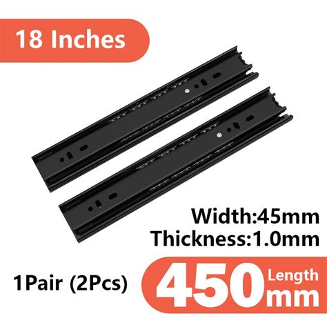 Per Pair Hydraulic Drawer Guide Soft Close Drawer Slide Full Extension