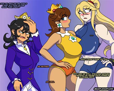 Post 6612024 BurpleNurpless Comic Crossover Metroid Princess Daisy Samus Aran Super Mario Bros