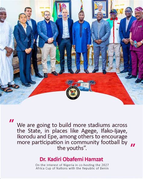 “agege Stadium Will Be Ready Soon” Affirms Deputy Governor As He Assures Lagos State Readiness