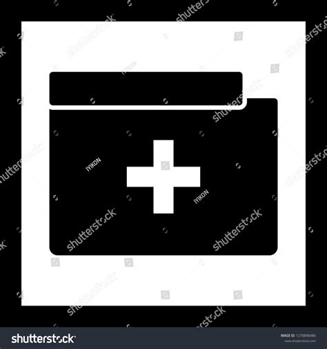 Vector Medical Folder Icon Stock Vector Royalty Free