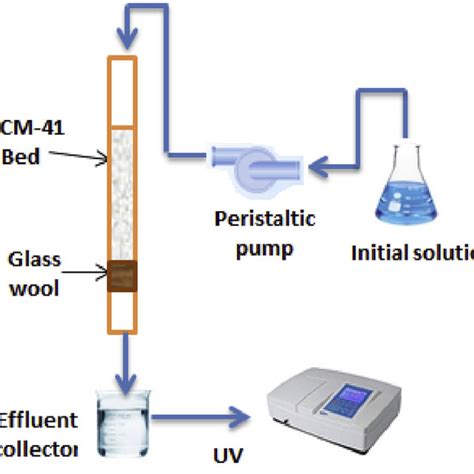 Setup Of The Flow Sheet Of The Fixed Bed Column Download Scientific