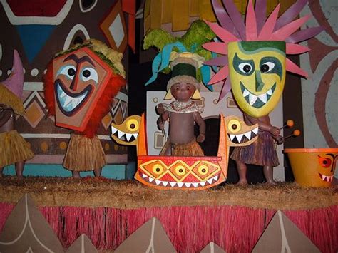 Polynesian Area From Inside Its A Small World Disneyland Small World