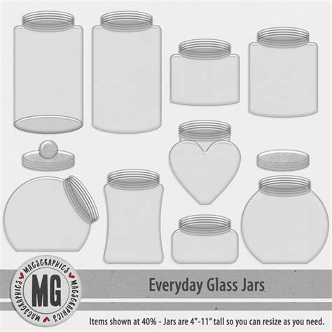 Everyday Glass Jars Digital Art