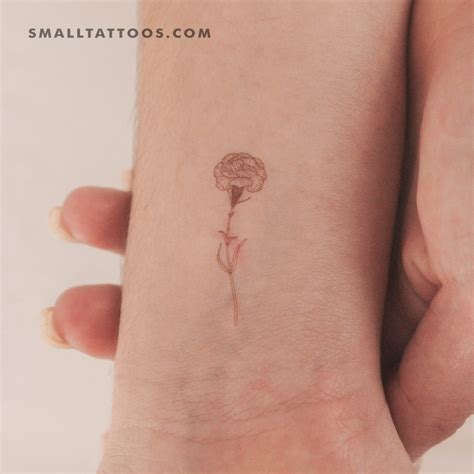 Red Carnation Tattoo