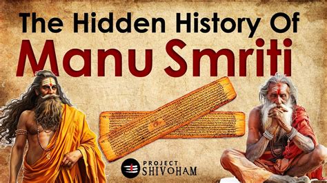 The Hidden History Of Manu Smriti Youtube