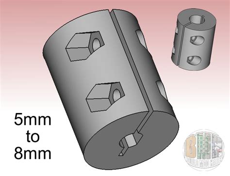 5mm To 8mm Stepper 775 Motor Z Axis Shaft Coupler Coupling By