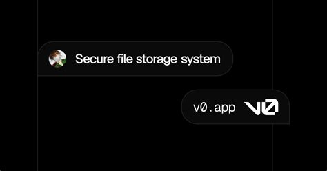 Secure File Storage System V0 By Vercel