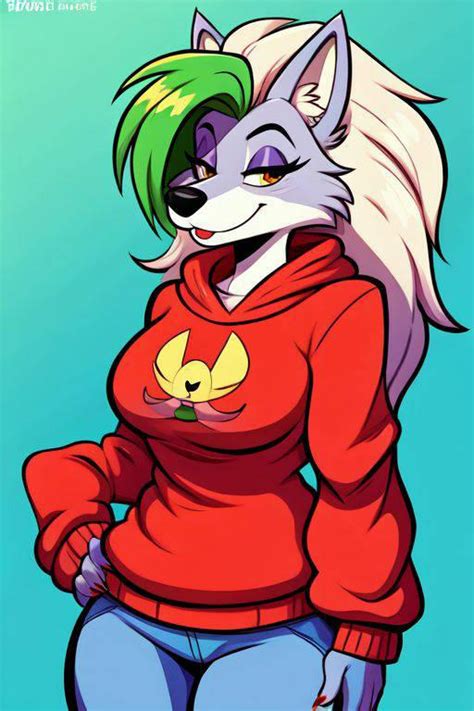 Roxanne Wolf Wearing Sweater V8 By Roxannewolfai On Deviantart
