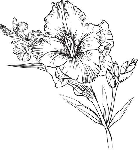 August Birth Flower Tattoo Design