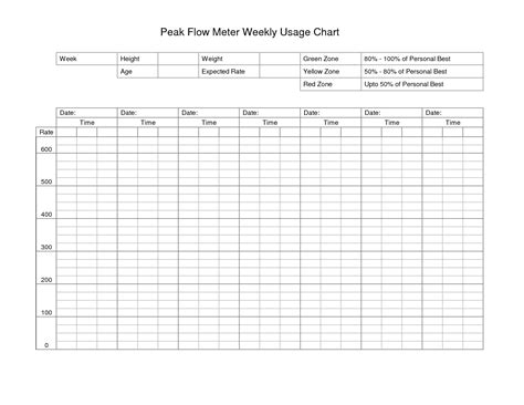 Peak Flow Diary Printable Printable Word Searches