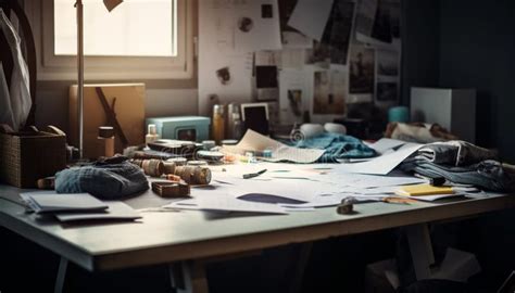 Interior Designer Messy Table Stock Illustrations 32 Interior