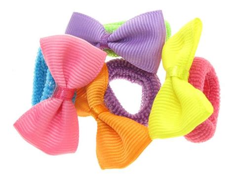 Bright Bow Ponios Hair Elastics Hair Bands Glitz4girlz
