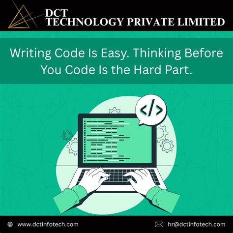 Writing Code Is Easy Thinking Before You Code Is The Hard Part Dev