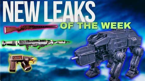 Helldiver 2 New Leaks Of The Week Weapons Stratagems And Automaton Enemy Youtube