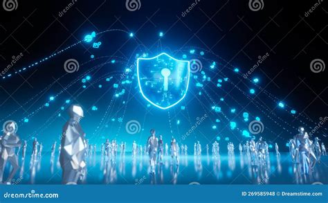 Network Security Concept Data Protection Stock Illustration