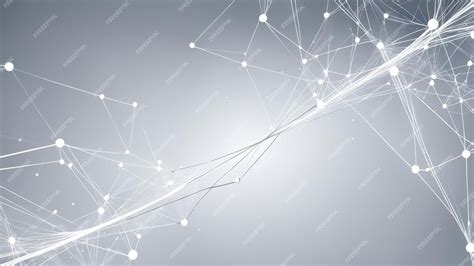 Abstract Digital Network Illustration With Lines And Nodes Representing Connectivity And Data